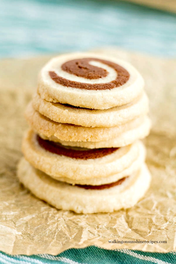 Vanilla and Chocolate Swirl Cookies | Walking On Sunshine Recipes