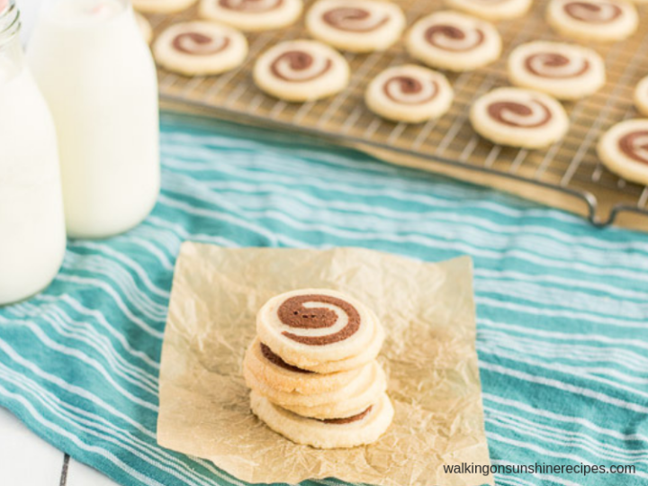 Vanilla Chocolate Swirl Cookies - Walking On Sunshine Recipes