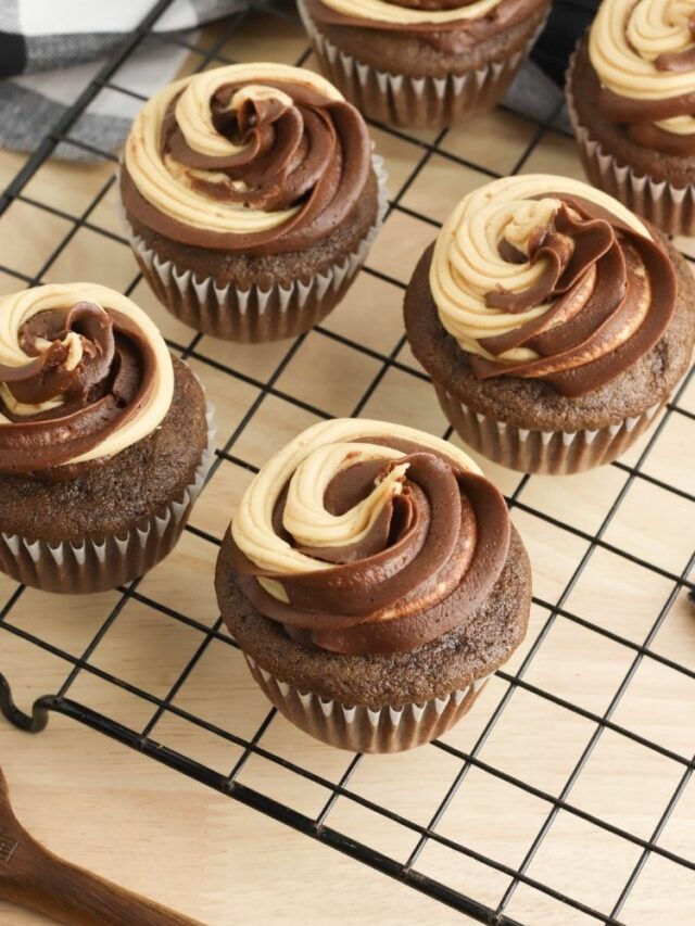 Chocolate Peanut Butter Stuffed Cupcakes Story - Walking On Sunshine ...