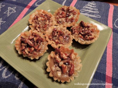 Easy and Low Calorie Mini Pecan Tartlets | Dessert Recipe