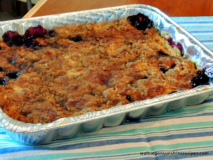 Blueberry Crunch Cake - an easy delicious Dump Cake Recipe