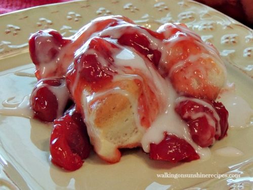Easy Cherry Pie Bubble Up Dessert with Cherry Pie Filling