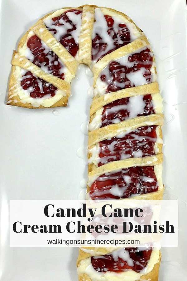 Candy Cane Cream Cheese Danish - Walking on Sunshine