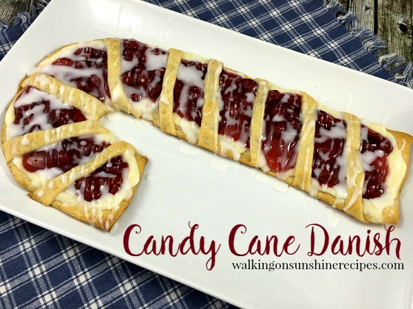 Candy Cane Cream Cheese Danish - Walking on Sunshine