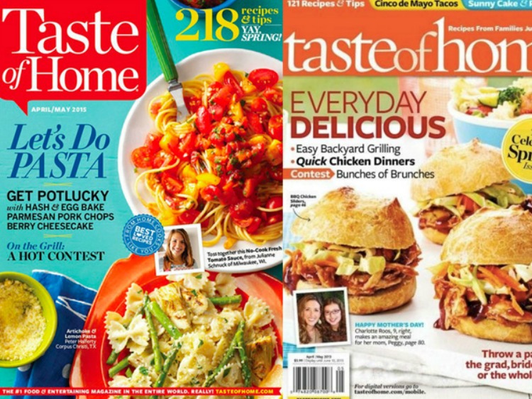 Taste of Home Magazine - Walking On Sunshine Recipes