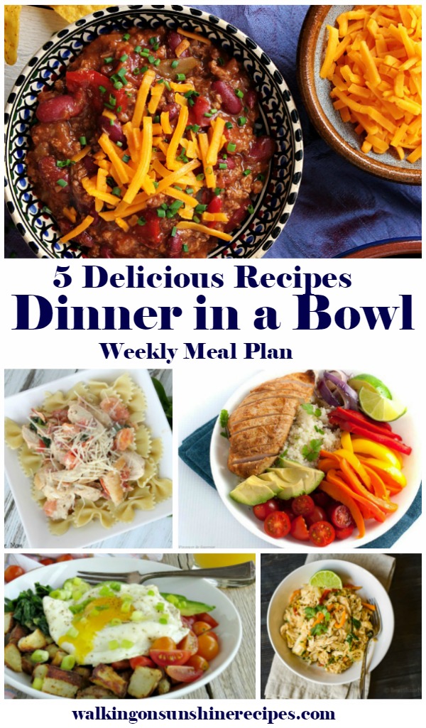 How to Make One Bowl Recipes for Dinner | Weekly Meal Plan