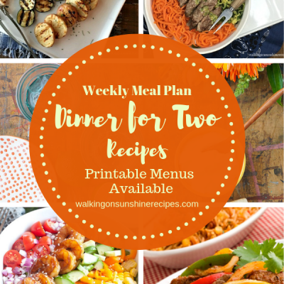 Weekly Meal Plan Archives | Walking On Sunshine Recipes