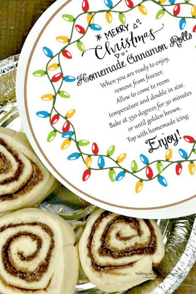 Freezer Friendly Cinnamon Rolls to Give as Gifts - Walking on Sunshine