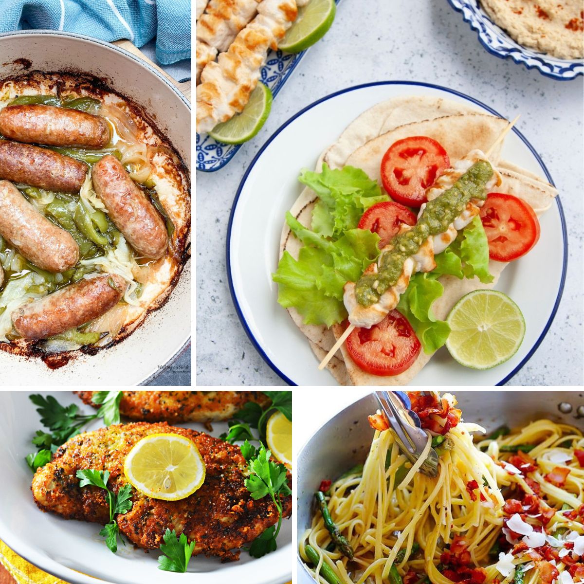 Recipes with Five Ingredients | Walking on Sunshine Weekly Meal Plan