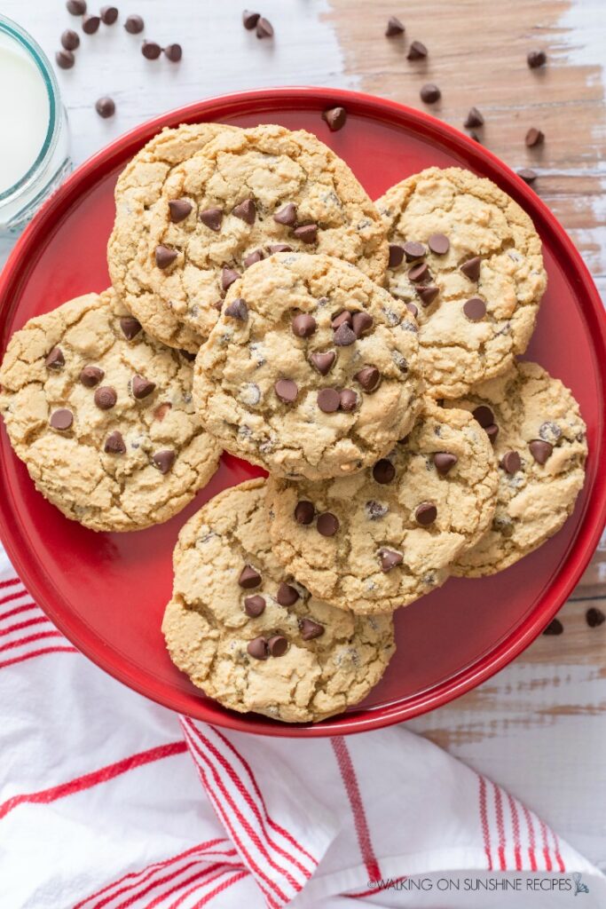 Jumbo Chewy Chocolate Chip Cookies - Walking On Sunshine Recipes