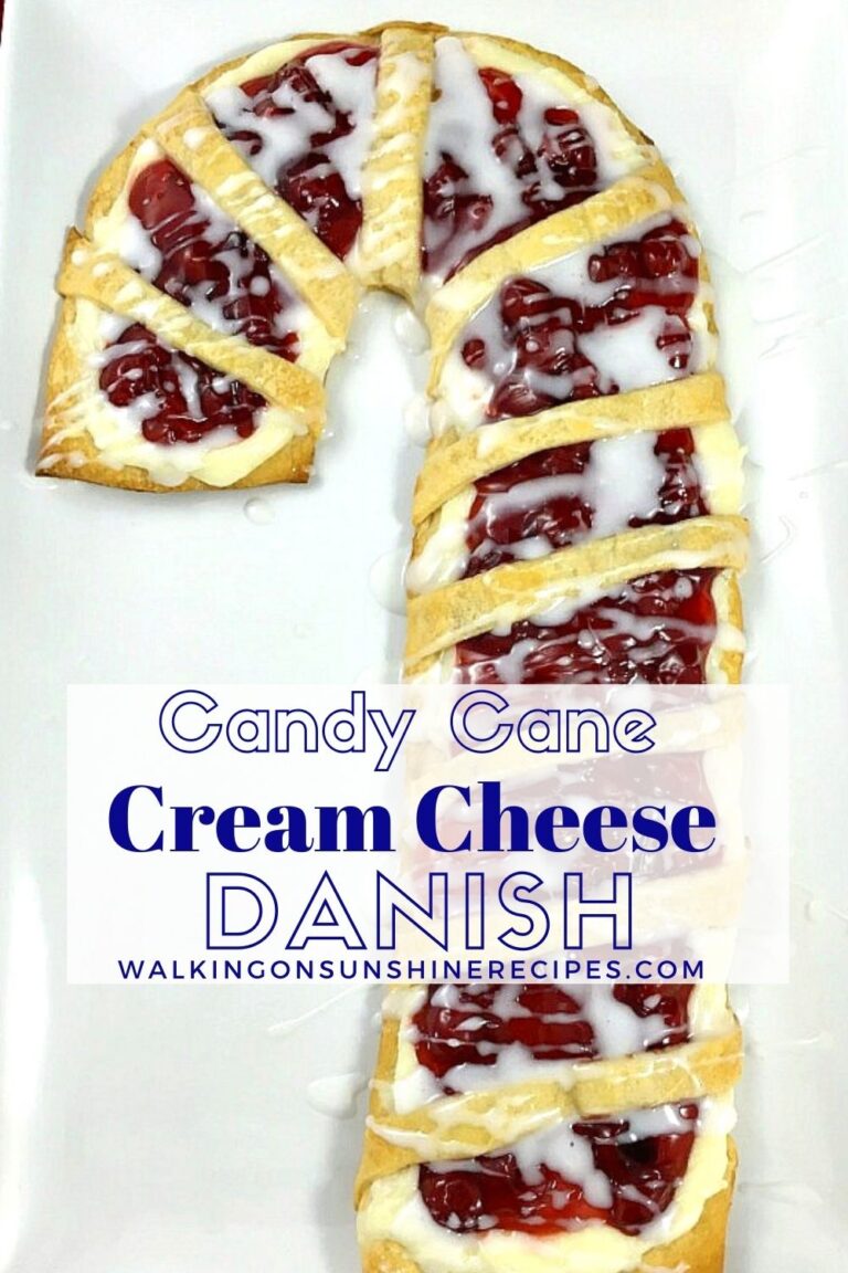 Candy Cane Cream Cheese Danish - Walking on Sunshine