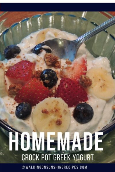 Homemade Greek Yogurt - Walking On Sunshine Recipes