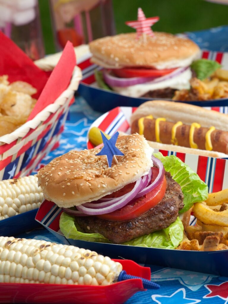 4th of July Menu Template - Walking on Sunshine