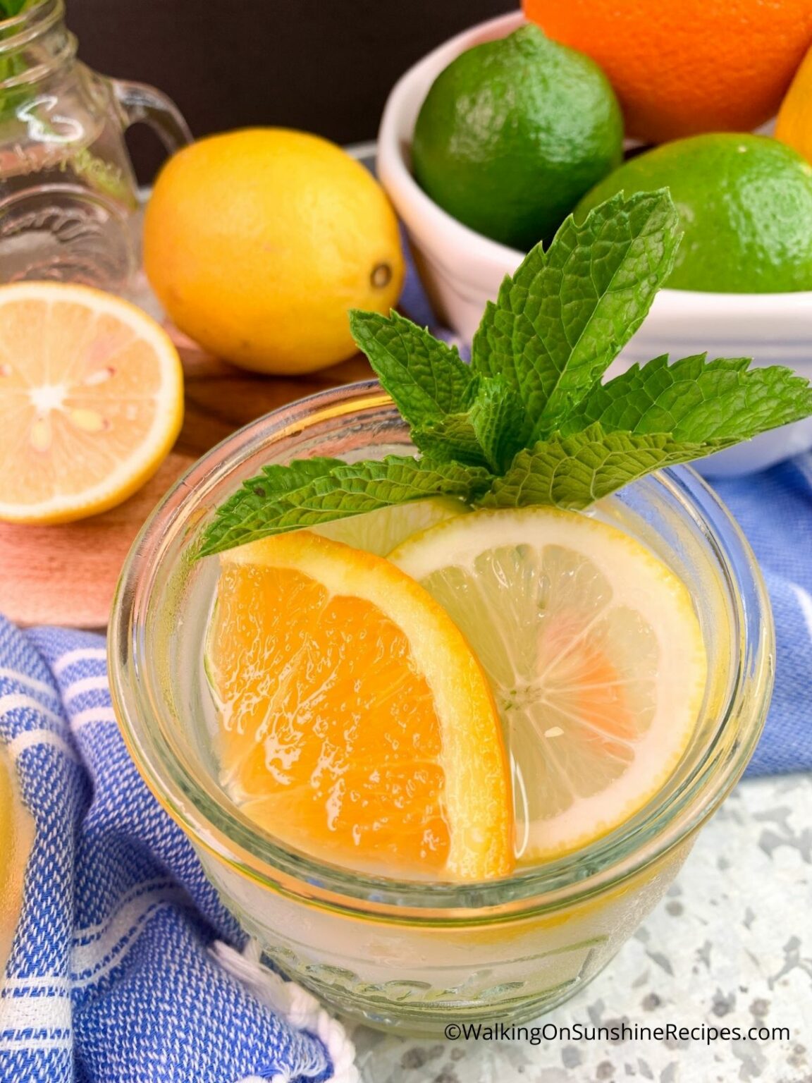 Citrus Flavored Water - Walking On Sunshine Recipes