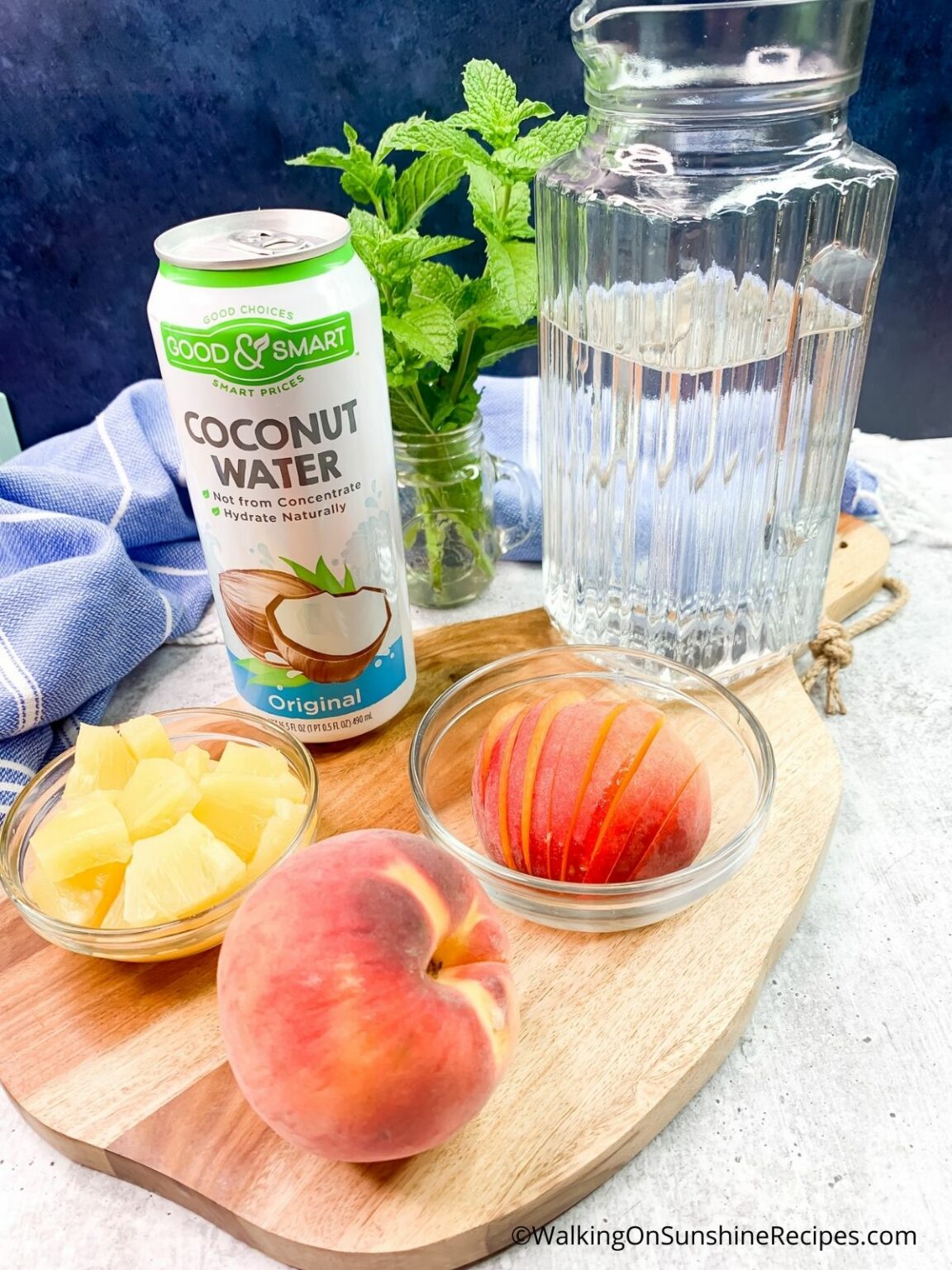 Coconut Infused Water - Walking On Sunshine Recipes