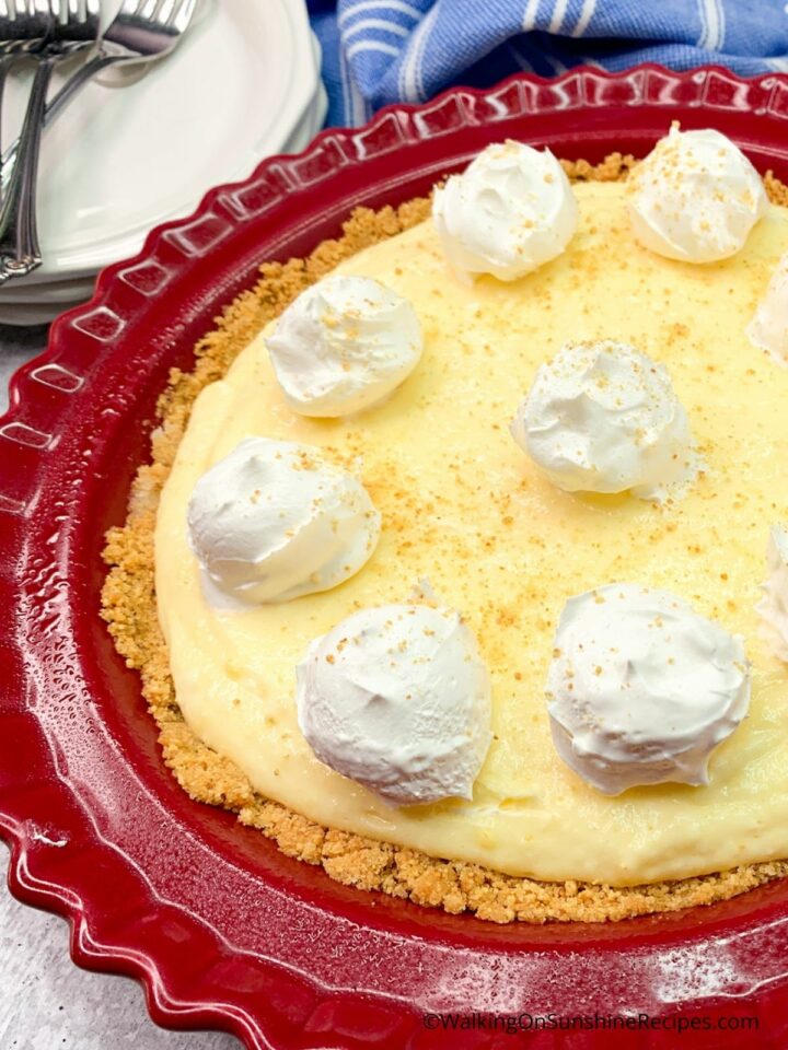 Vanilla Pudding Cheesecake - Walking On Sunshine Recipes