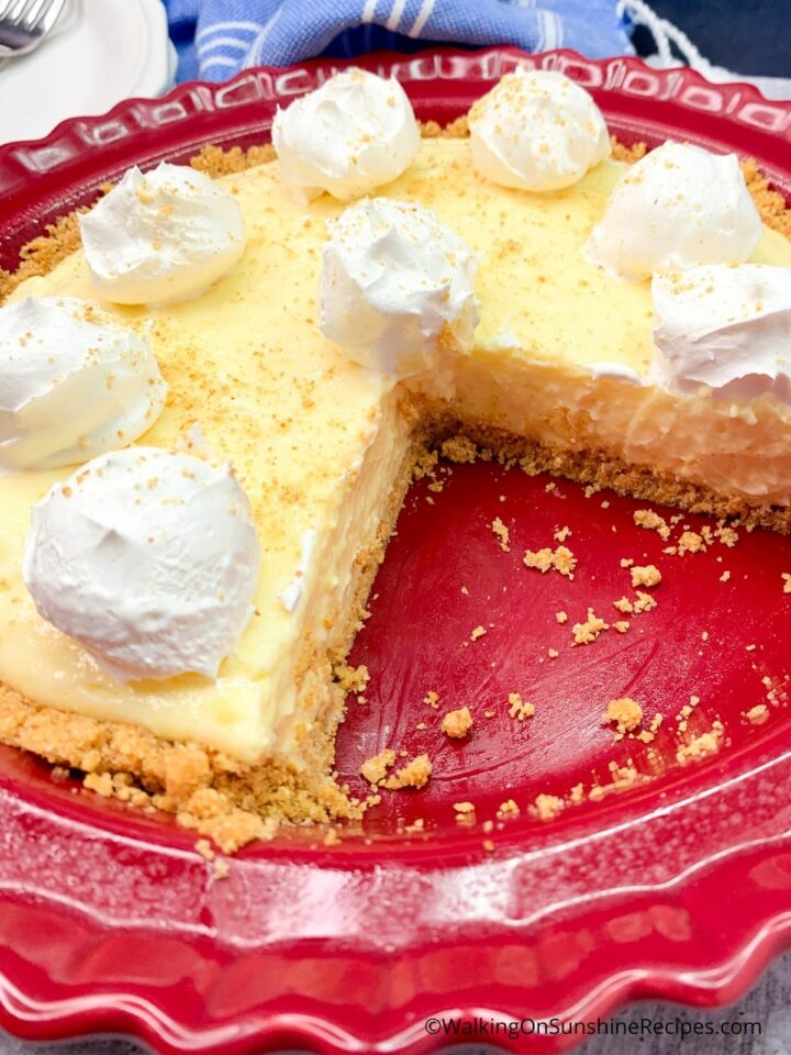 Vanilla Pudding Cheesecake - Walking On Sunshine Recipes
