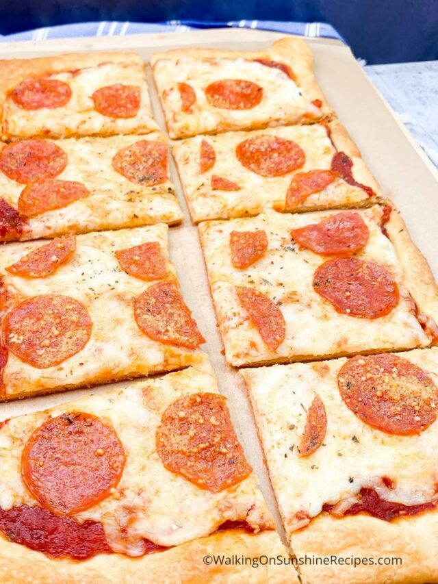 Making Pizza with Crescent Rolls Story - Walking On Sunshine Recipes