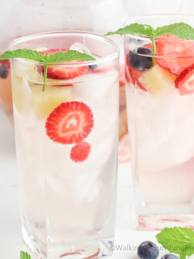 Fruit Infused Coconut Water Story - Walking On Sunshine Recipes