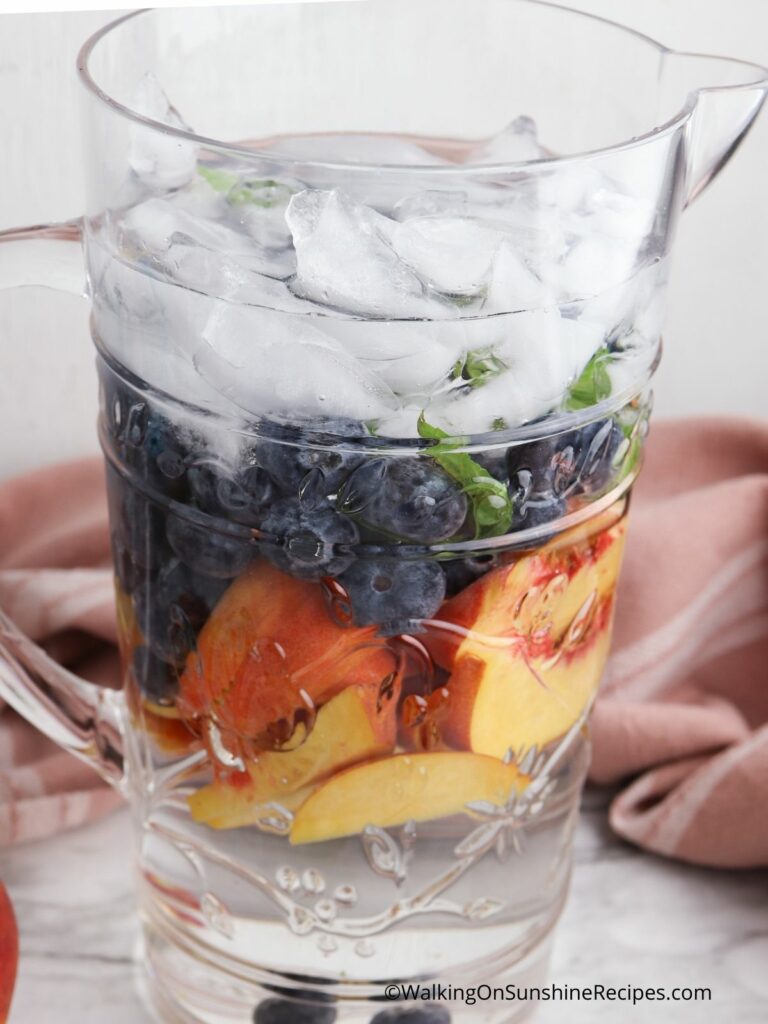 Peach Infused Water - Walking On Sunshine Recipes