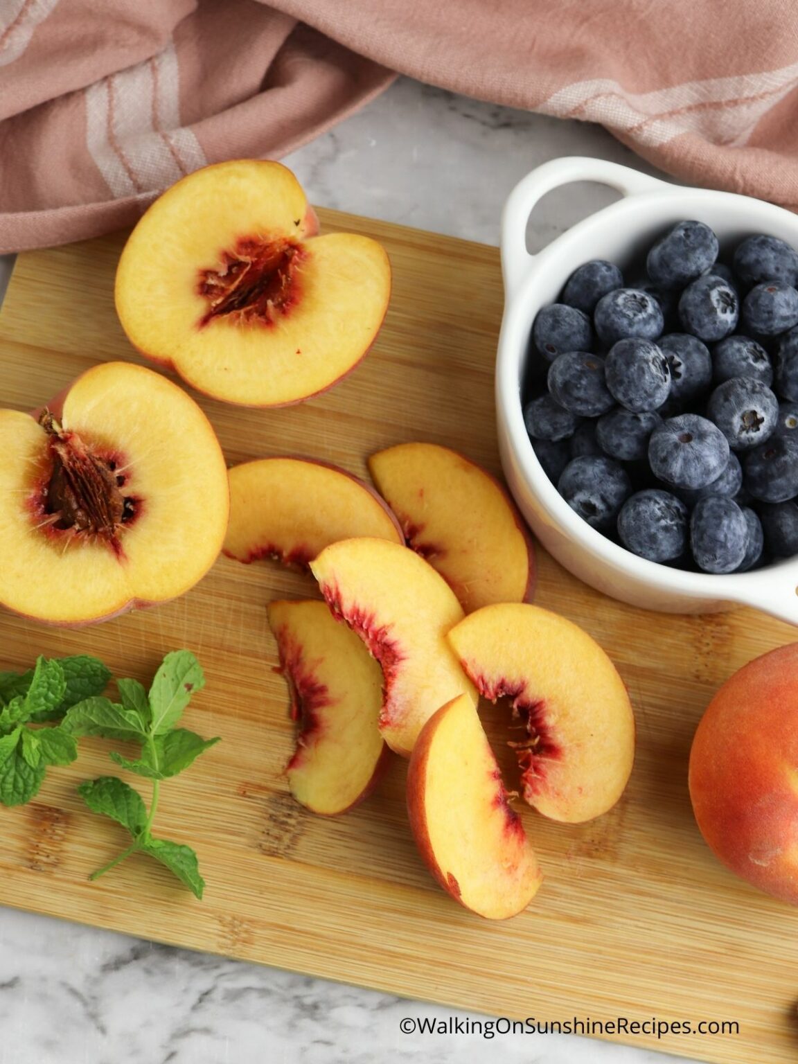Peach Infused Water - Walking On Sunshine Recipes