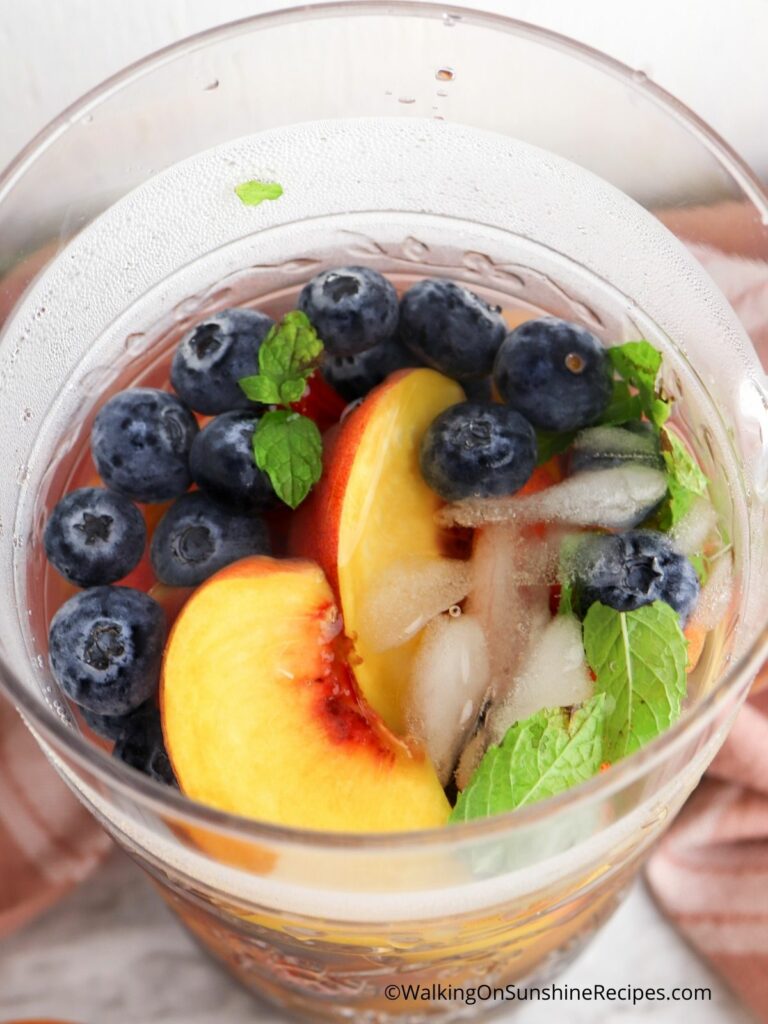 Peach Infused Water - Walking On Sunshine Recipes
