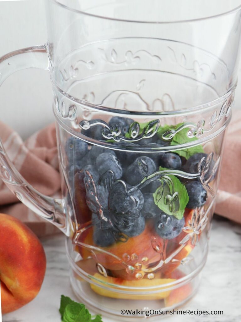 Peach Infused Water - Walking On Sunshine Recipes
