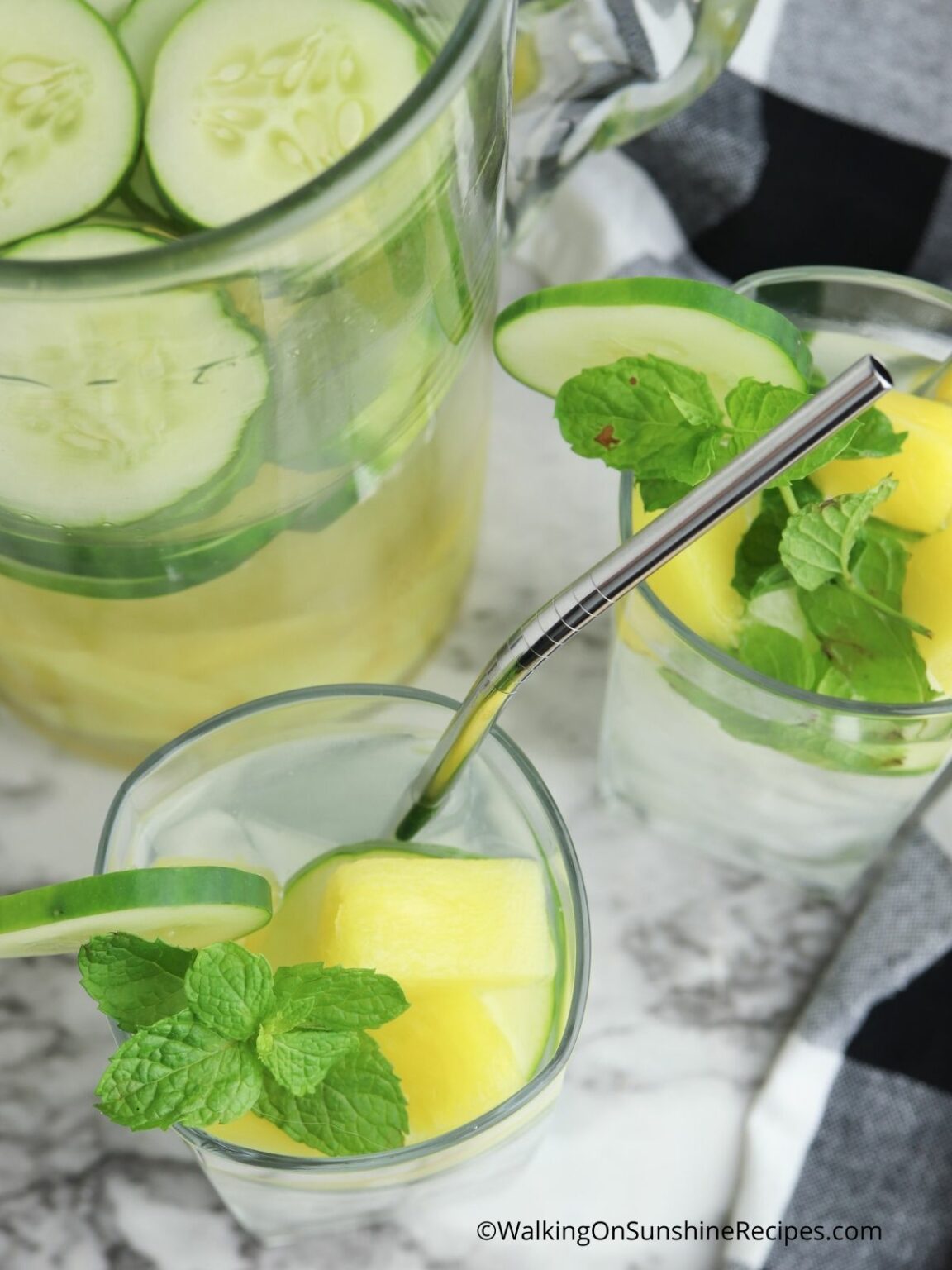 Pineapple Infused Water - Walking On Sunshine Recipes