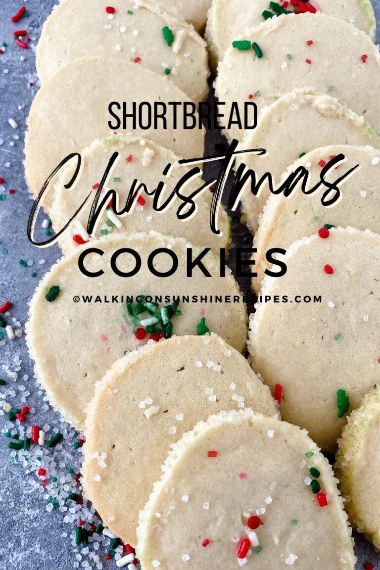 Christmas Shortbread Cookies - Walking On Sunshine Recipes