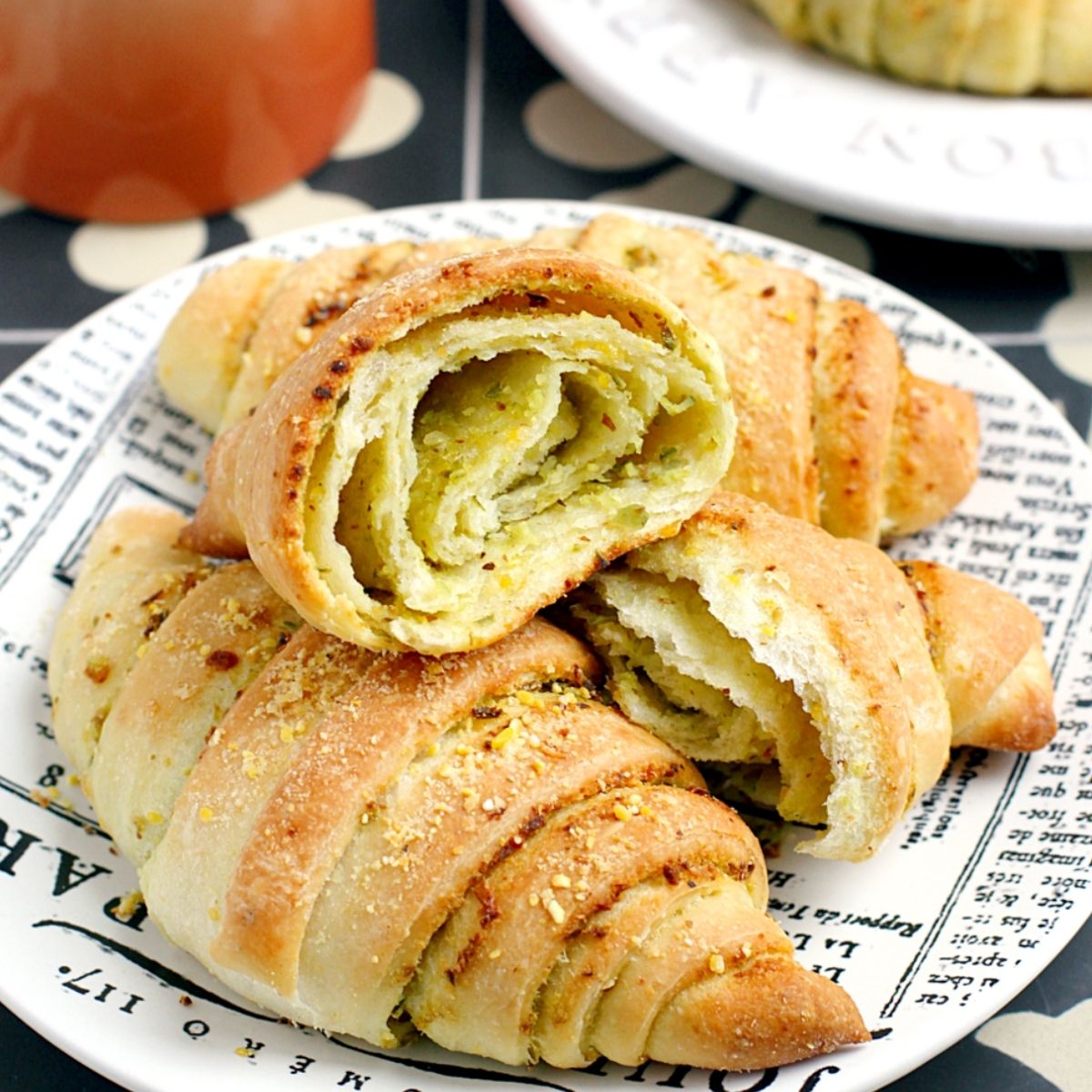 Pesto Crescent Rolls Appetizers - Walking On Sunshine Recipes