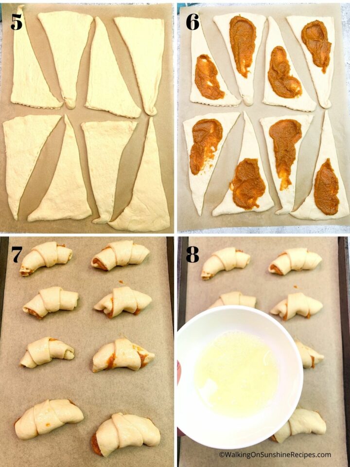 Pumpkin Pie Crescent Rolls - Walking On Sunshine Recipes