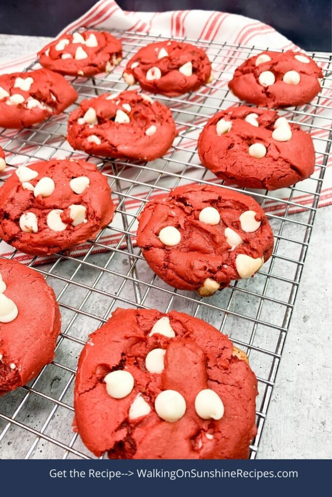 Red Velvet Cake Mix Cookies - Walking On Sunshine Recipes