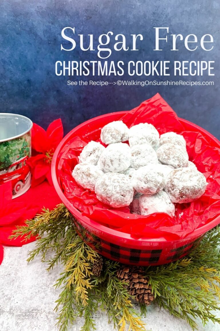 Sugar Free Christmas Cookie Recipe - Walking On Sunshine Recipes