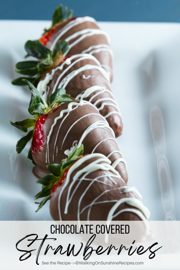 DIY Valentine's Day Chocolate Covered Strawberries