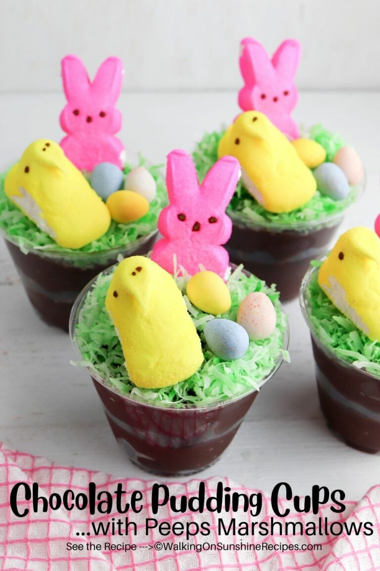 Chocolate Pudding Peeps - Walking On Sunshine Recipes