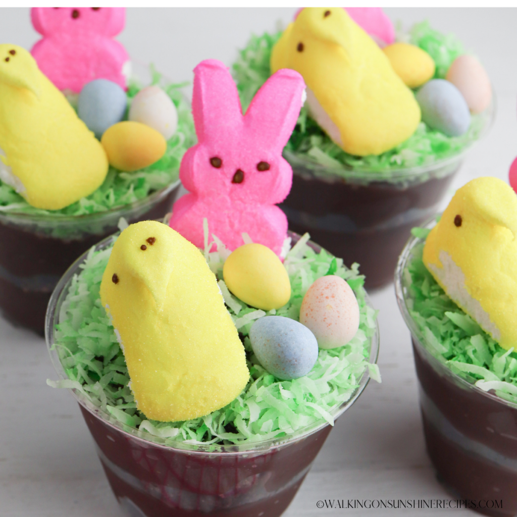 Chocolate Pudding Peeps - Walking On Sunshine Recipes