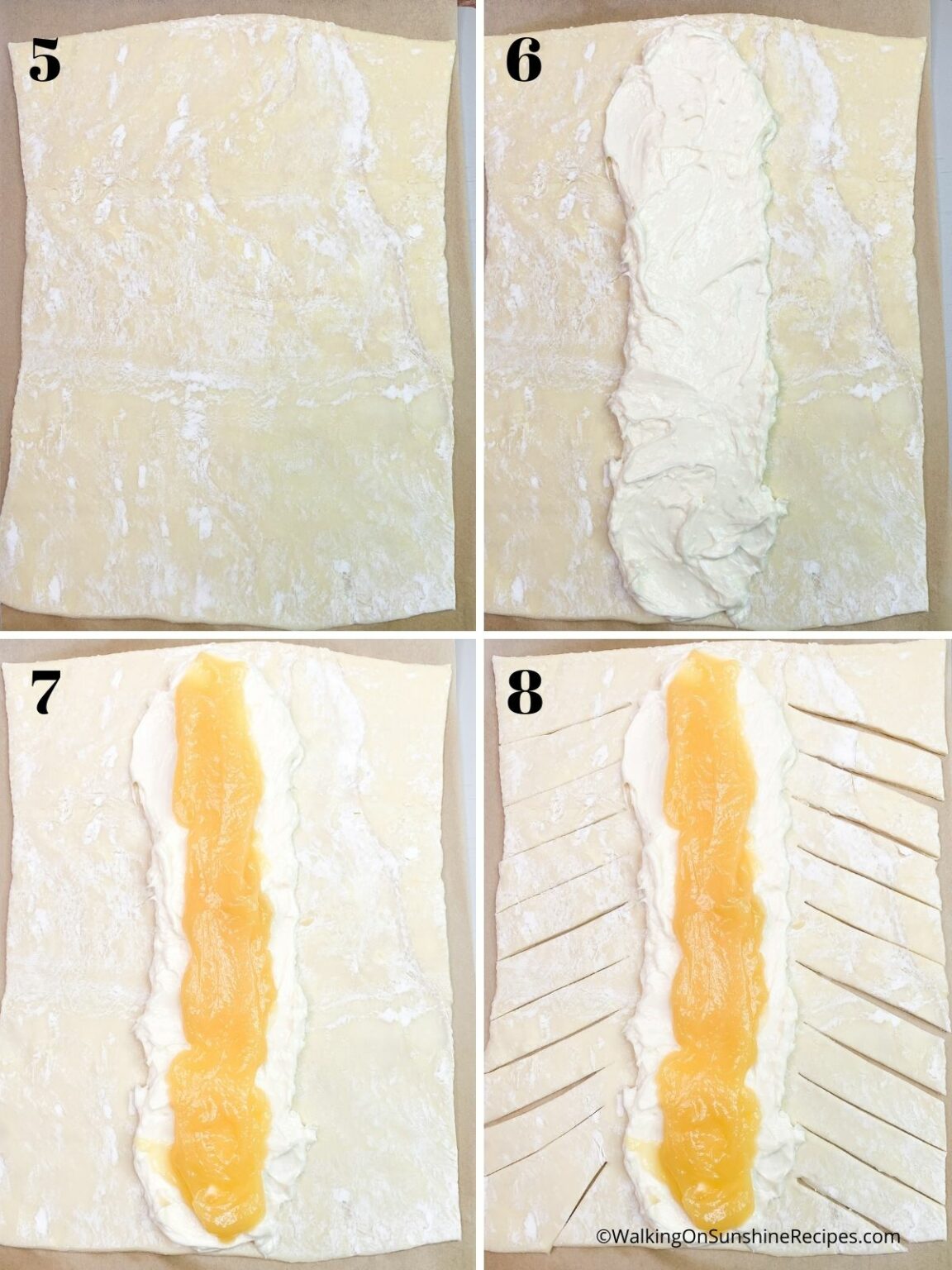 Puff Pastry Braid with Lemon Cream Cheese Filling