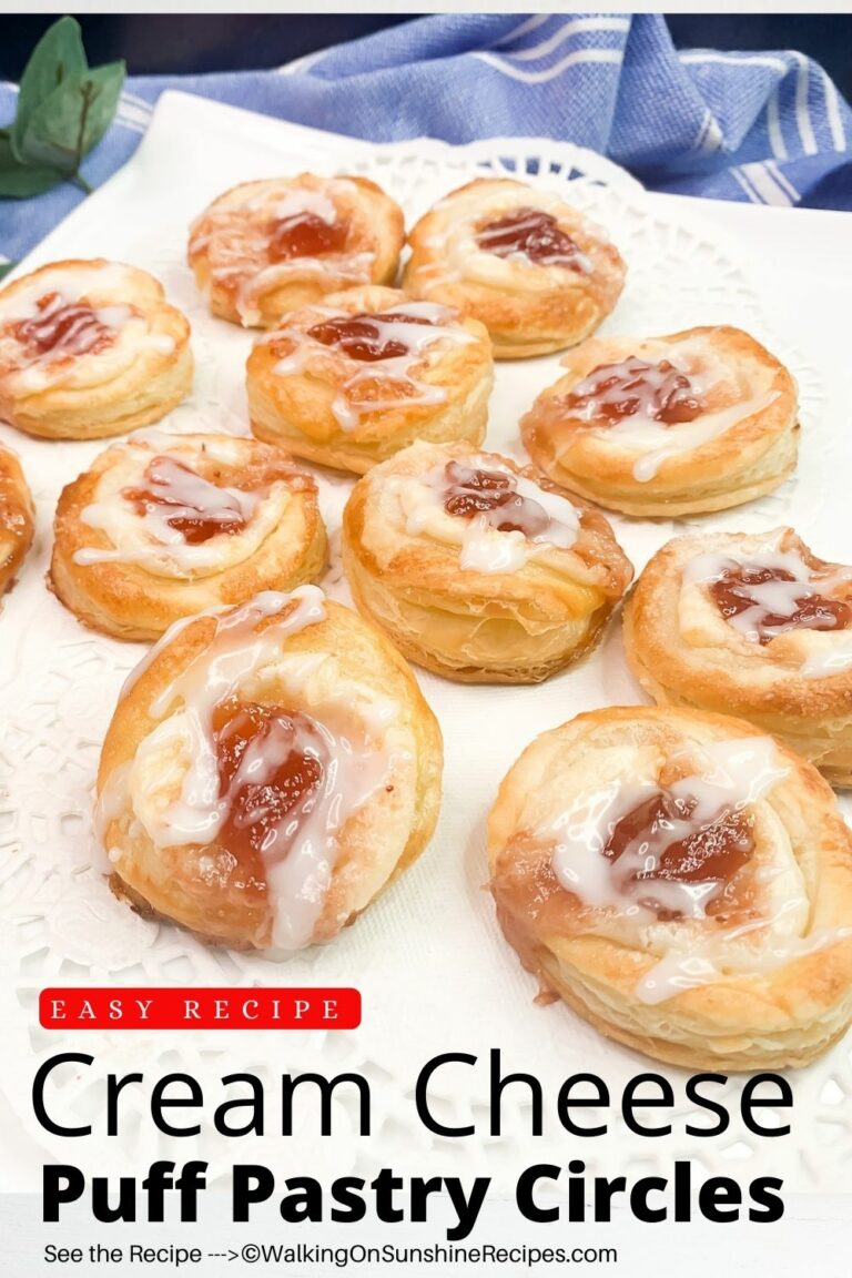 Puff Pastry Circles - Walking On Sunshine Recipes