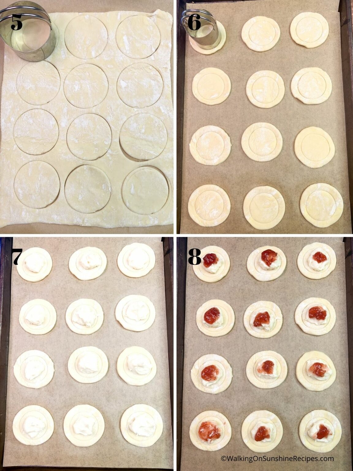 Puff Pastry Circles - Walking On Sunshine Recipes