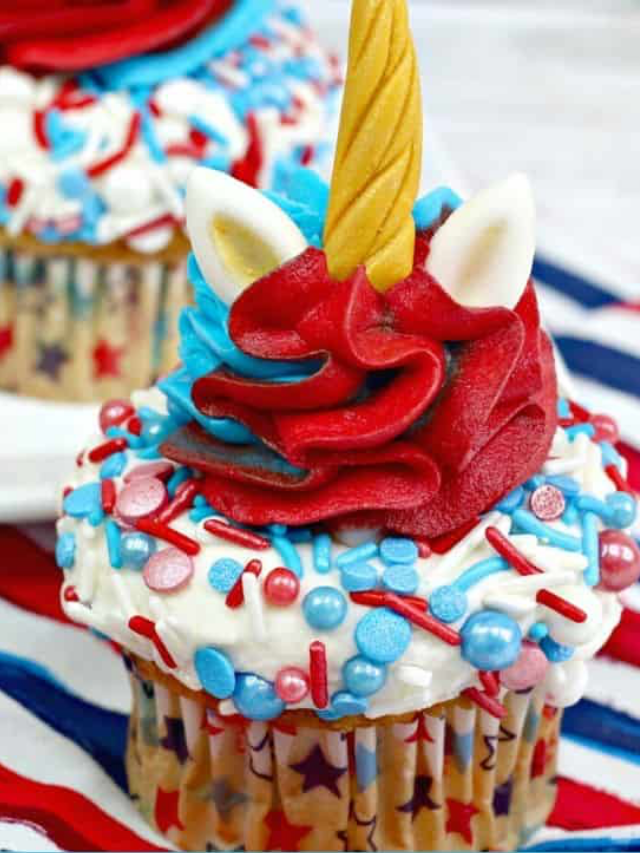 4th of July Cupcakes Story - Walking On Sunshine Recipes