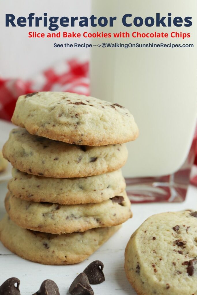 Refrigerator Cookies - Walking On Sunshine Recipes