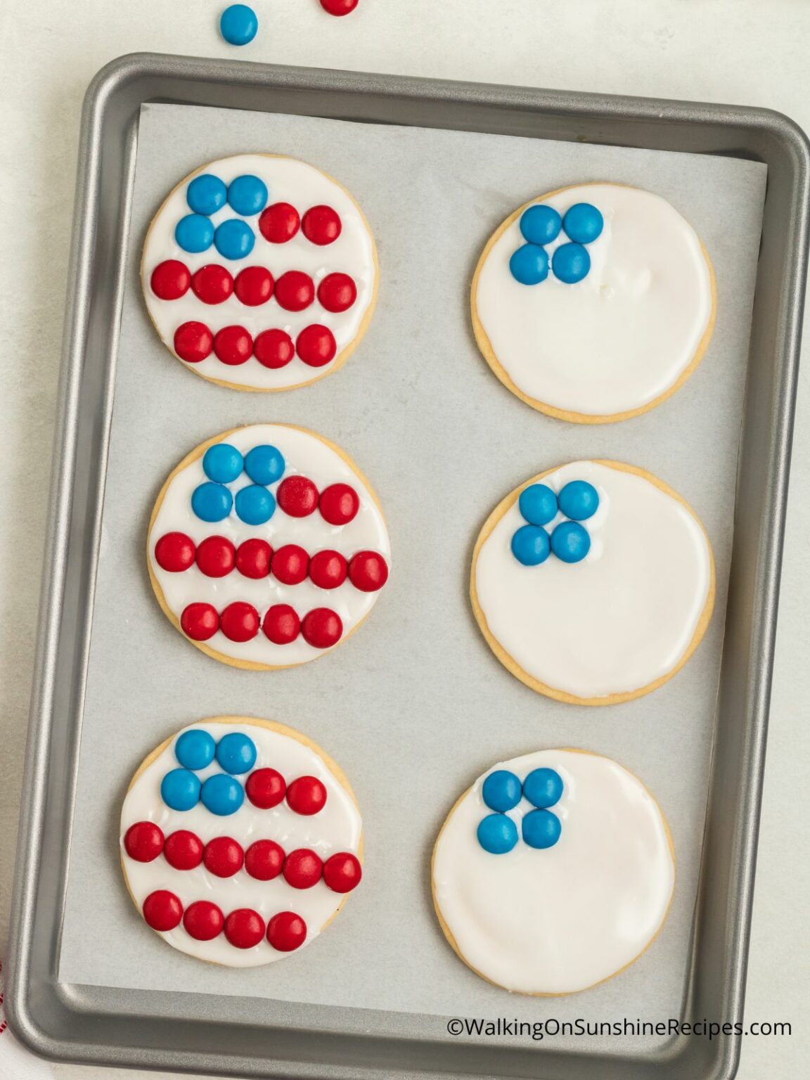 Sugar Cookie Flag - Walking On Sunshine Recipes
