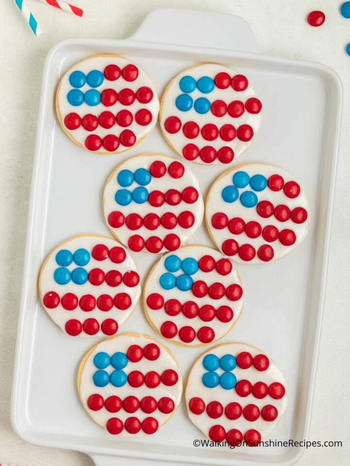 Sugar Cookie Flag - Walking On Sunshine Recipes