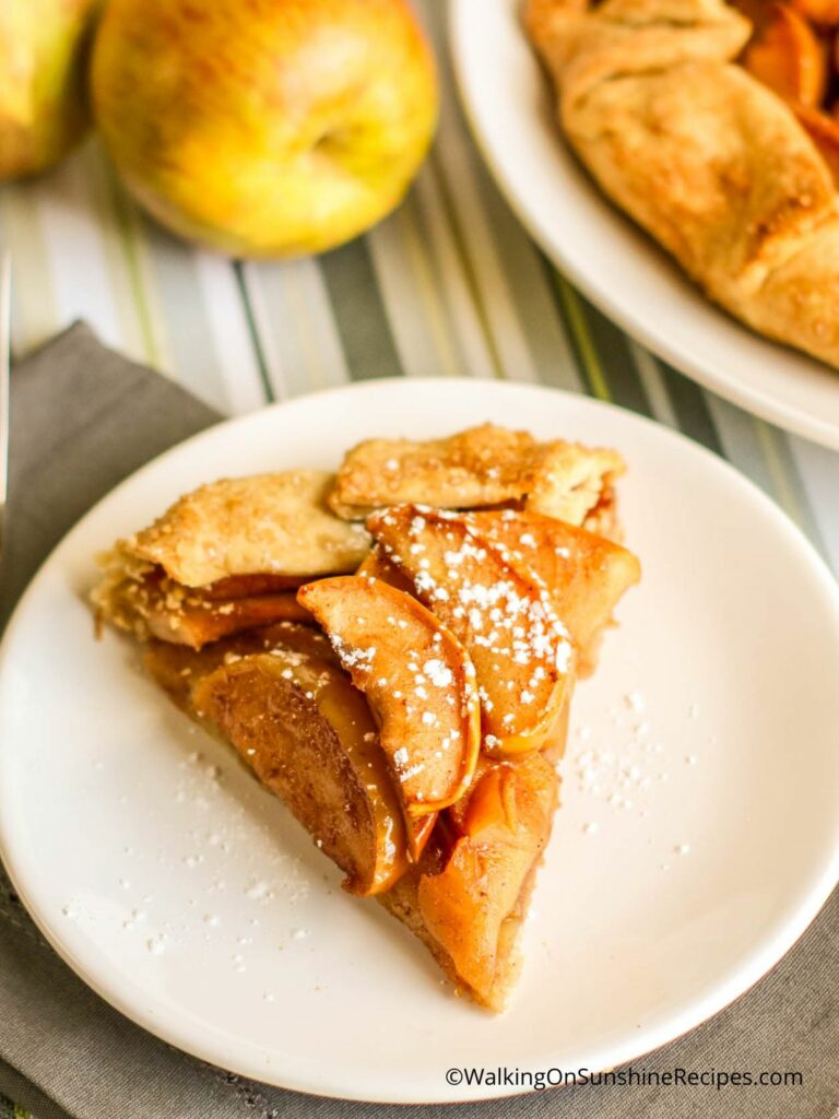 Easy Apple Tart - Walking On Sunshine Recipes
