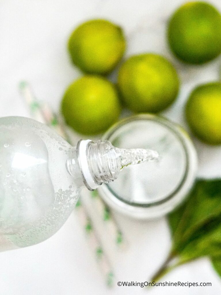 Sparkling Lime Water - Walking On Sunshine Recipes
