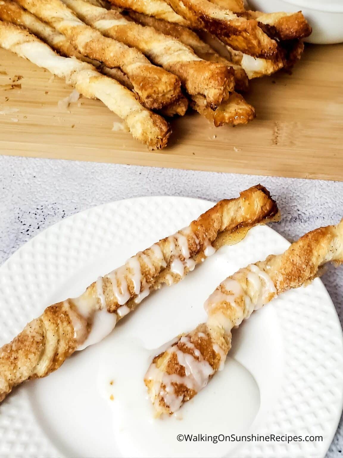 Puff Pastry Cinnamon Twists - Walking On Sunshine Recipes