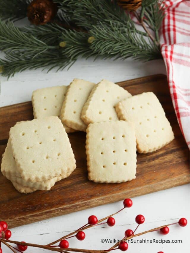 Classic Shortbread Cookie Recipe - Walking On Sunshine Recipes