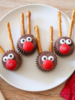 Reindeer Candy made with Peanut Butter Cups