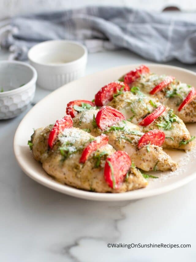 Hasselback Caprese Chicken - Walking On Sunshine Recipes