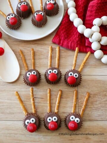 Reindeer Candy made with Peanut Butter Cups